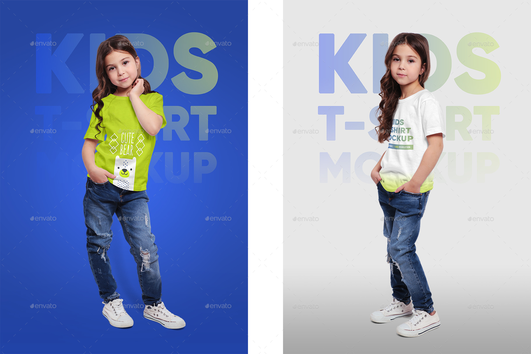 Mixed Kids T-Shirt 20 PSD Mockups Vol 6, Graphics | GraphicRiver